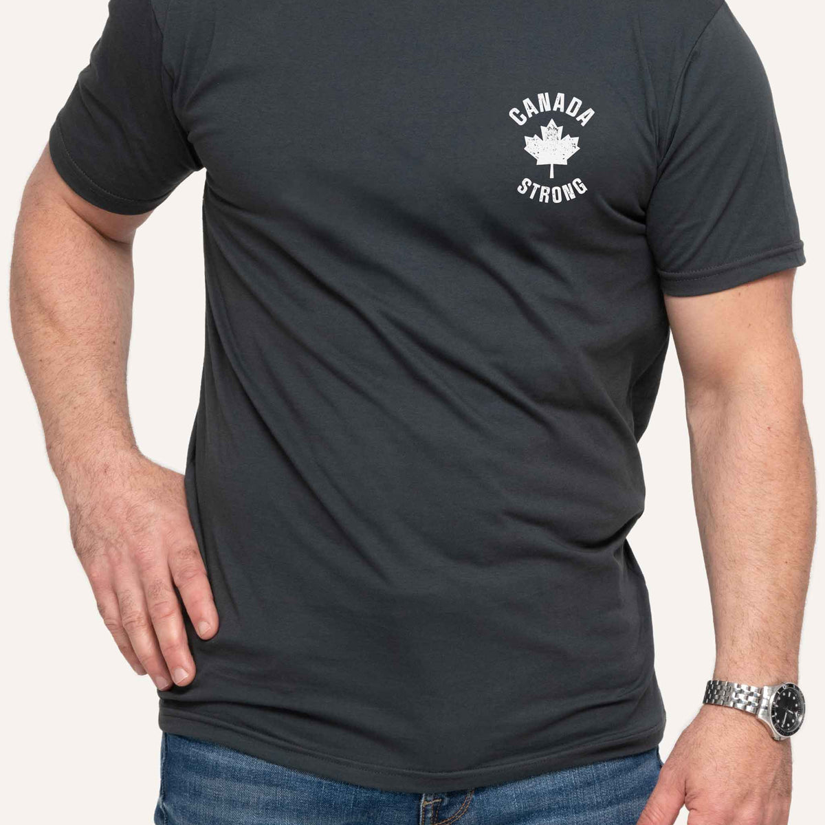 Pocket Canada Strong - Men's/Unisex T-Shirt - Made in Canada – Choose ...